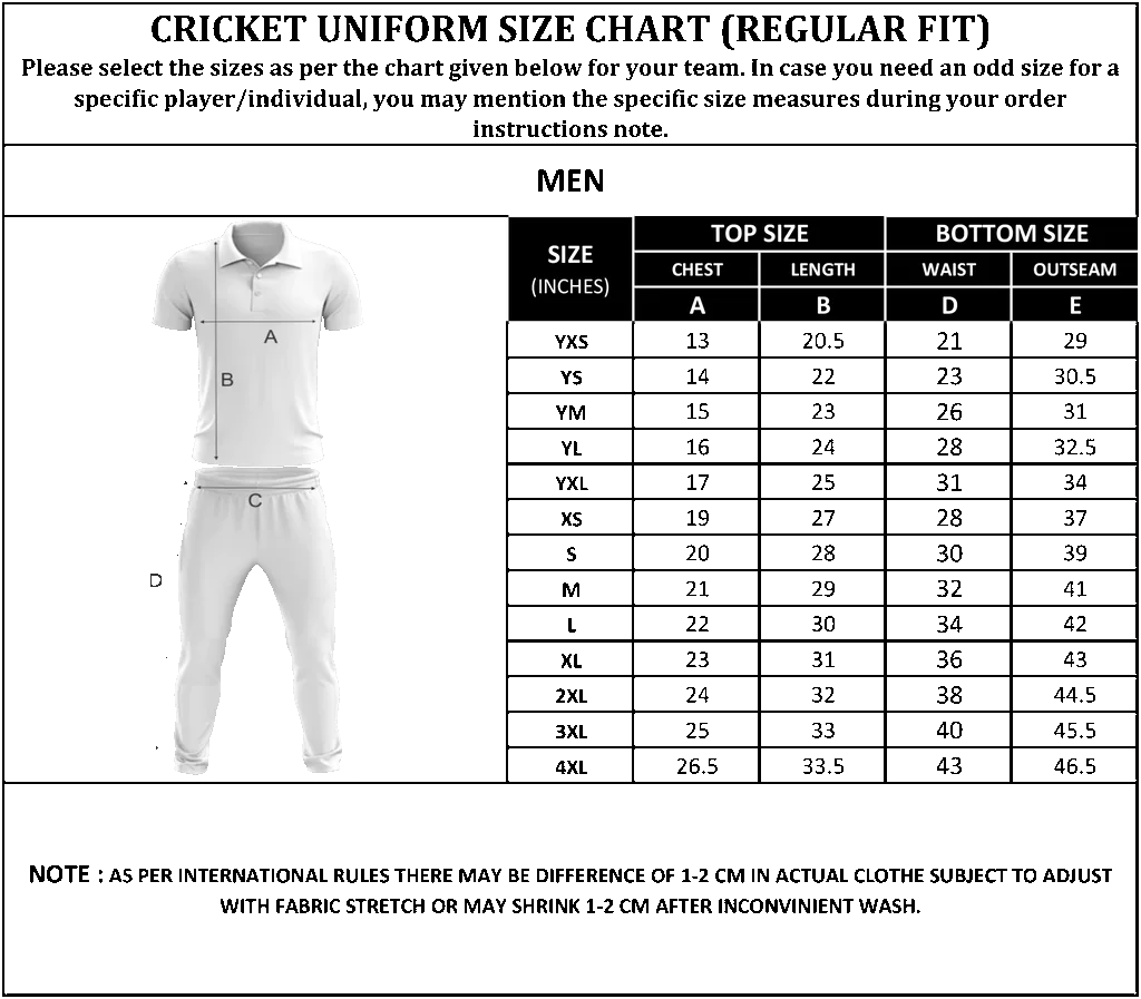 Size charts – EASEMARTUS